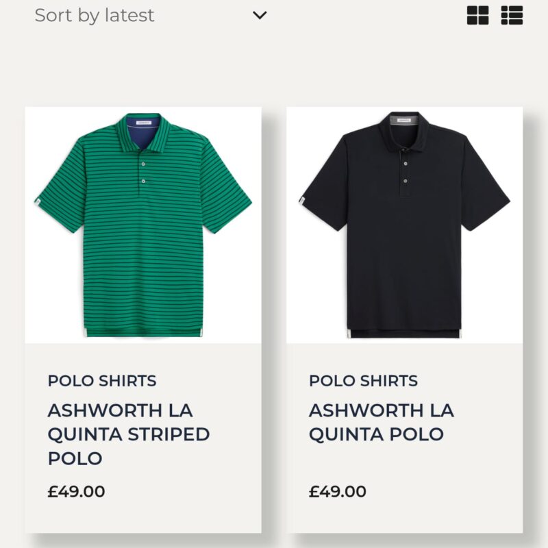 Ashworth Golf UK - Greystoke Web Design, Penrith, Cumbria